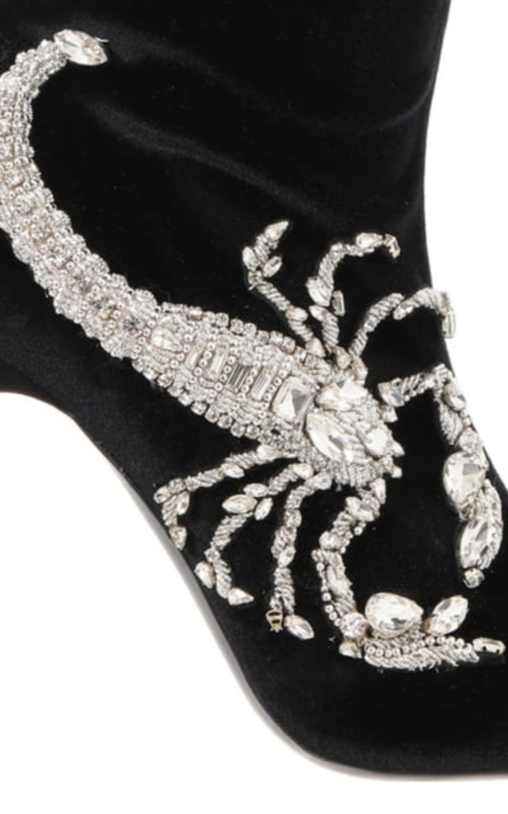 Balmain Scorpion Embellished Sock Boots – Runway Catalog