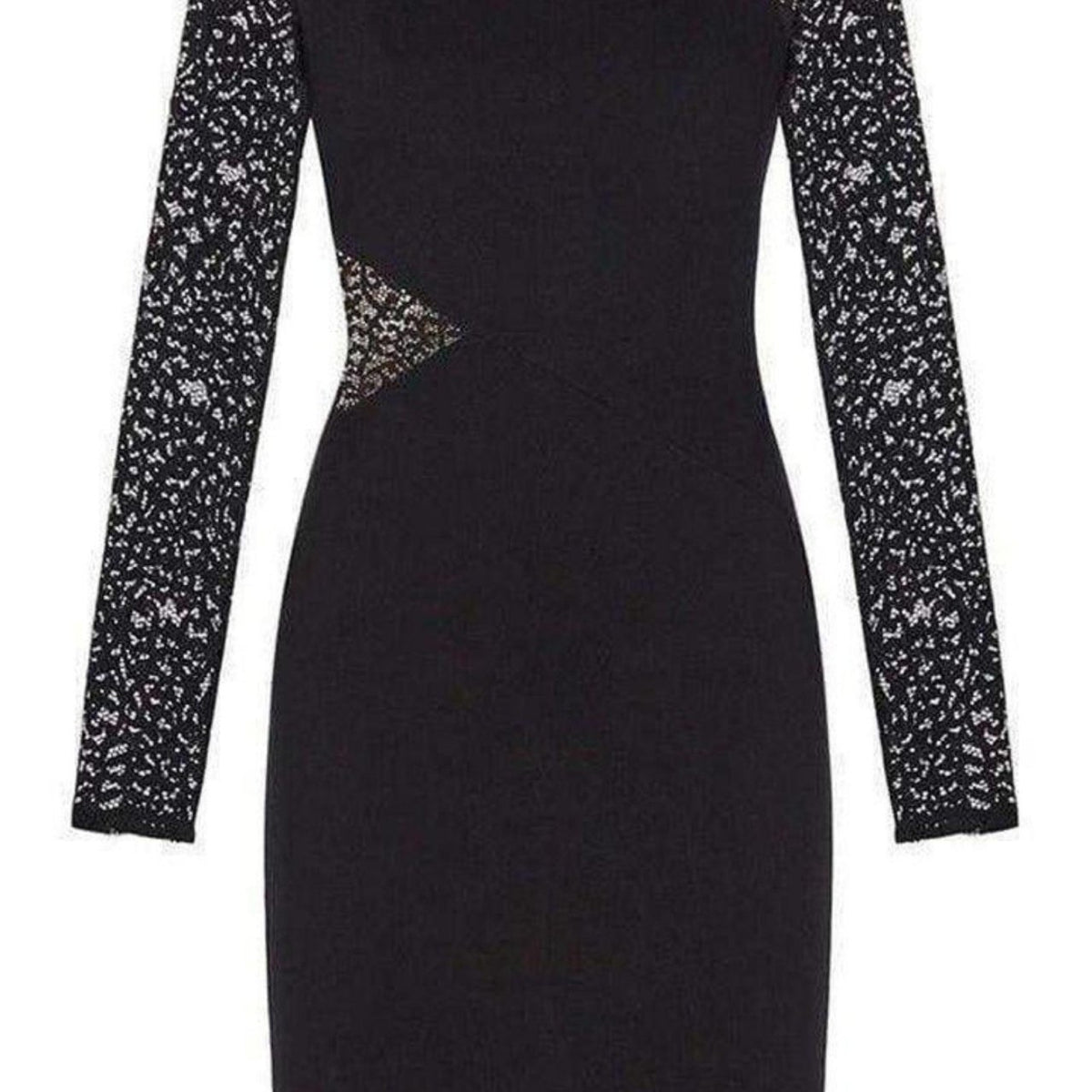 BCBGMAXAZRIA Jorden Lace-Contrast Body-Con Dress - Runway Catalog